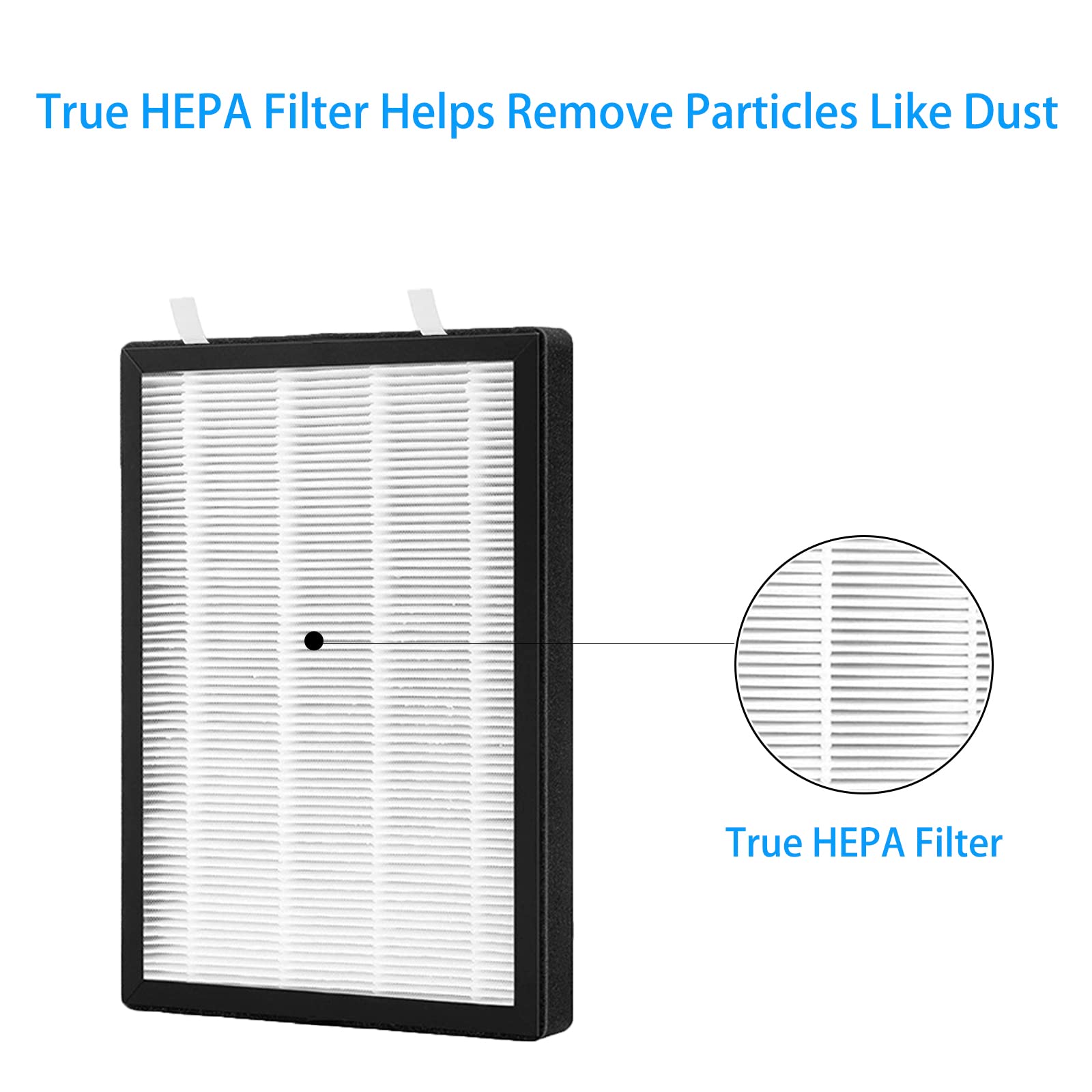 Bibolic 2 Pack KJ203F Replacement Filters Compatible with KJ203F Large Room Air Purifier, 4 in 1 Pre-Filter & HEPA Composite Filter, Part Number KJ203F-142, PHKJ3288040322HP915