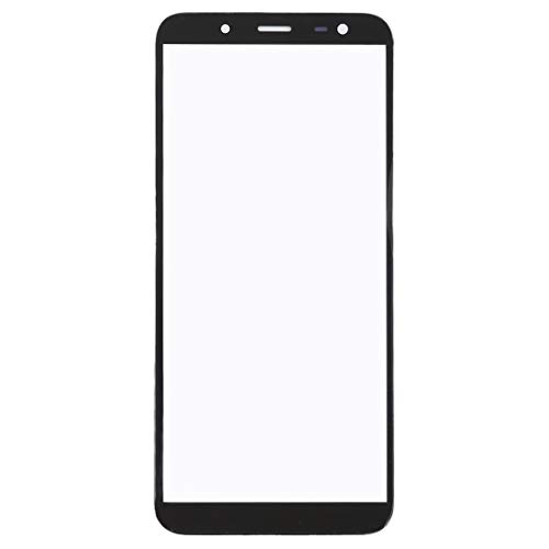 Outer Glass Front Glass Replacement for Galaxy J6, J600F / DS, J600G / DS (Black) (Colour: Black)
