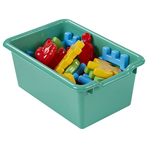 ECR4Kids Streamline 10 Cubby Tray Cabinet with Scoop Front Storage Bins, 5x2, Classroom Furniture, Contemporary