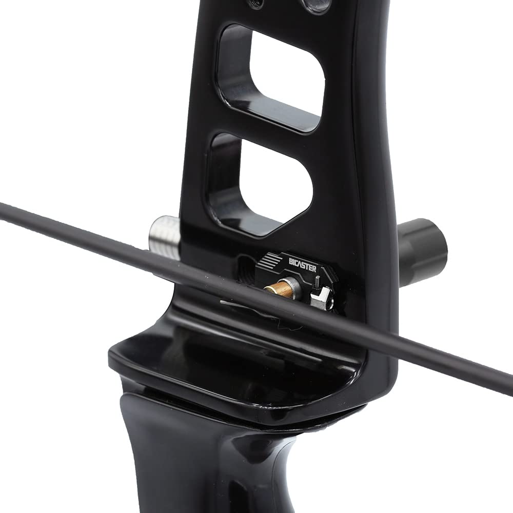 BICASTER Archery Cushion Plunger + Arrow Rest Ambidextrous Magnetic Rebound - 1 Set (Black)