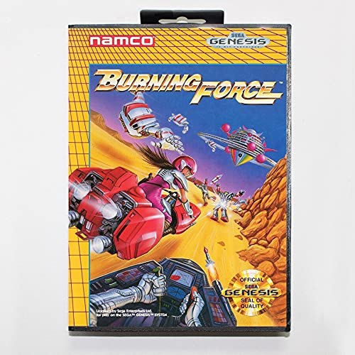 Burning Force Game Cartridge 16 Bit MD Game Card With Retail Box For Sega Mega Drive For Genesis (Black)