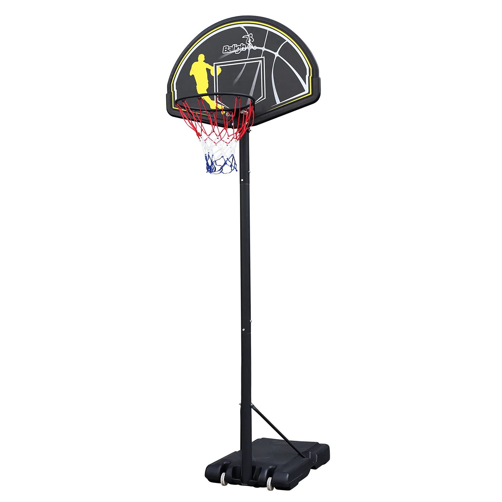 Basketball Hoop Outdoor,44" Protable Basketball System,7.5 to 10 ft High Adjustable,for Outdoor Sport