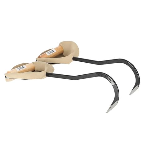 Red Rooster Hay Hook with Leather Guard 15" Flat Steel 2 Pack