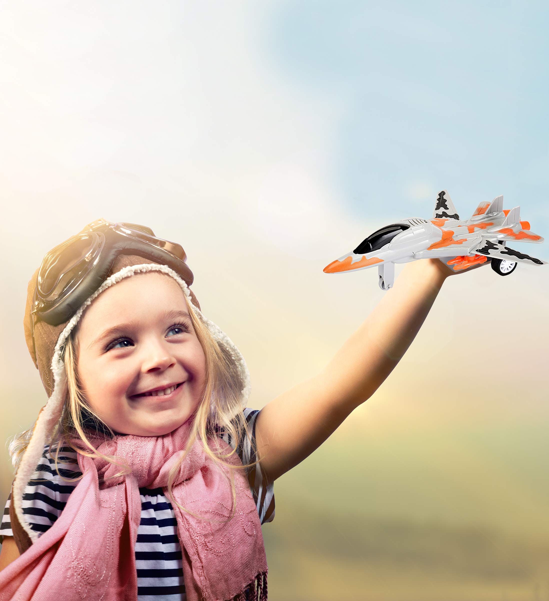 Mozlly Combat F 22 Toy Plane Set – Friction-Powered Kids Fighter Jet Toy Bundle Camouflage Toy Airplanes for Boys & Girls – Pull Back Air Force One Toy Military Jet Model Plane Set of 3