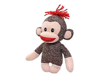 Plushland Original Curioso Brown Sock Monkey, Hand Knitted, Stuffed Animal Toy Gift-for Kids, Babies, Teens, Girls and Boys Baby Doll Present Puppet 6 Inches