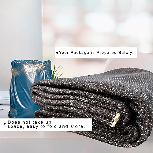 HomeNette Washable Area Rugs, 3x5 Dark Grey Rug with Non Slip Backing, Stain Resistant, Foldable, Boho Machine Washable Carpet for Kitchen, Bathroom, Bedroom or Living Room (3' x 5'2")