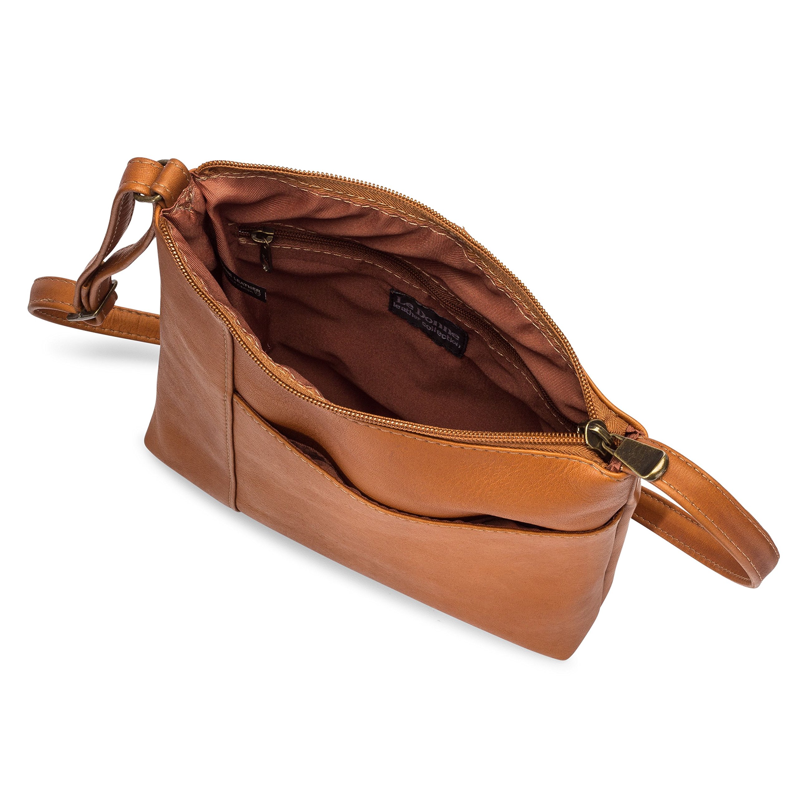 Le Donne Leather Crossbody Handbag - Runaway Women's Leather Crossbody Purses - Travel Hand Bag Essential On Any Occasion