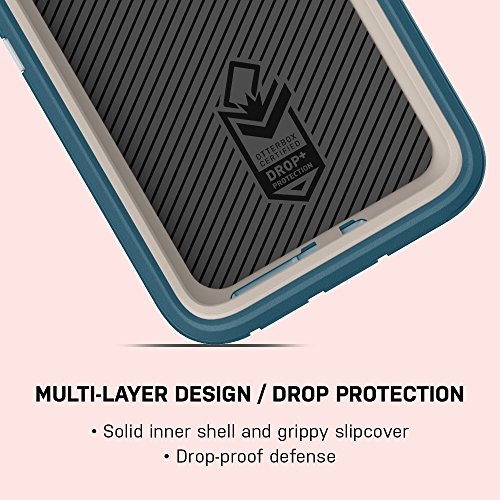 OtterBox Samsung Galaxy S9 Defender Series Case - BLACK, rugged & durable, with port protection, includes holster clip kickstand