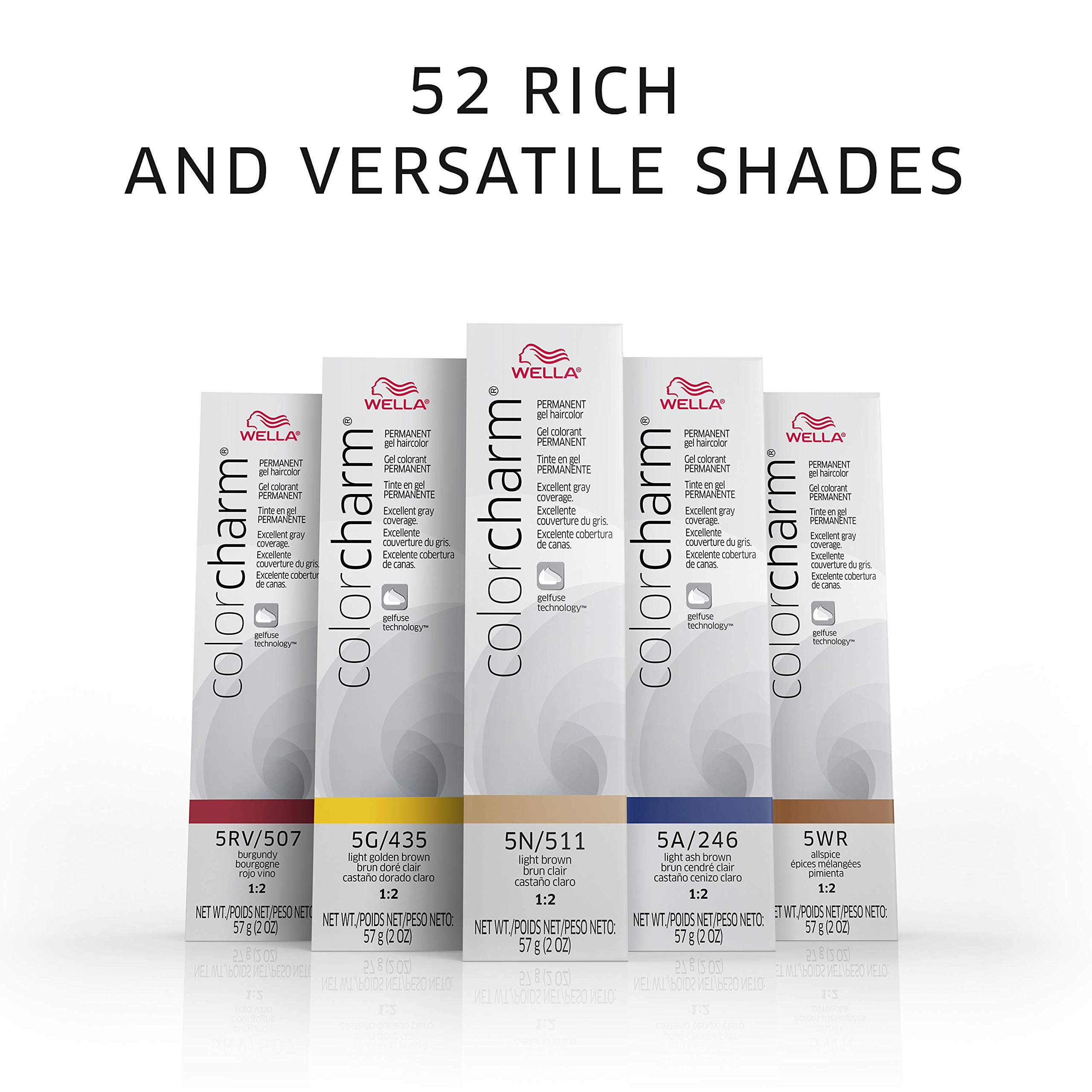 WELLA colorcharm Permanent Gel Haircolor, With Long Lasting Gelfus Technology, For Gray Coverage, 10A Palest Ash Blonde, 2 oz
