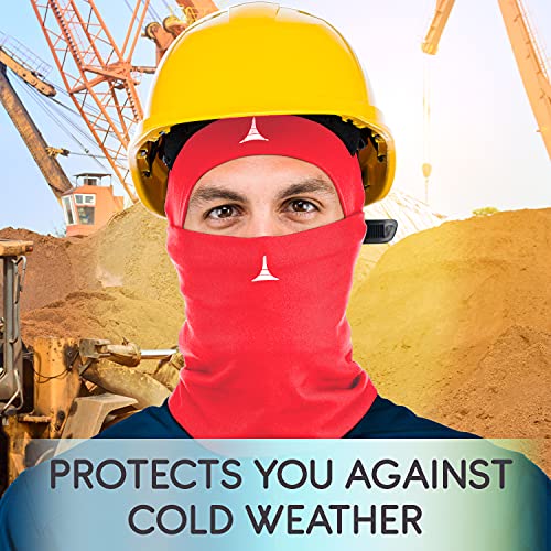 Balaclava Ski Mask - Winter Face Mask for Men & Women - Cold Weather Gear for Skiing, Snowboarding & Motorcycle Riding Red