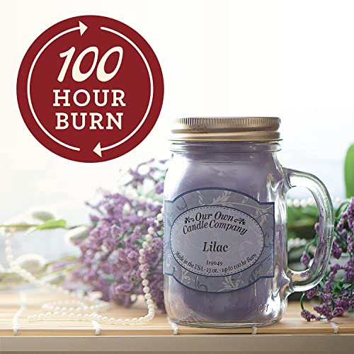 Our Own Candle Company Honeysuckle Scented 13 Ounce Mason Jar Candle