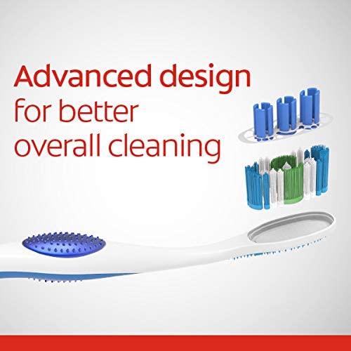 Colgate 360 Whole Mouth Clean Toothbrush, Soft Compact Head (Colors Vary) - 1 Count