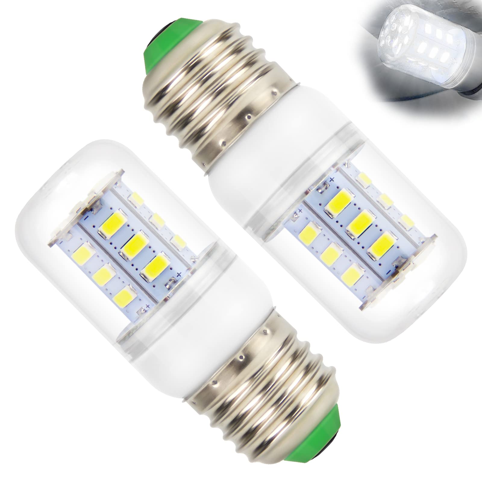 TRISCO 5304511738 Refrigerator LED Light Bulb (2pcs), Refrigerator PS12364857 AP6278388 4584444 KEI D34L Parts & Accessories - Wattage:3.5w