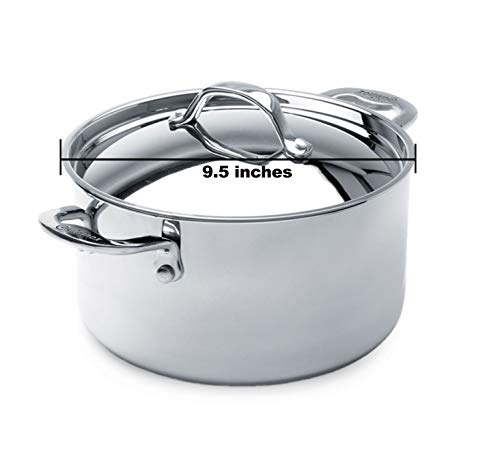 Cuisinox Super Elite Stainless Steel Covered Dutch Oven, 9.5" - 6.2 Quarts