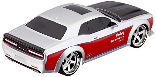 Jada Toys Bigtime Muscle 1:16 2019 Dodge Challenger SRT Hellcat RC Remote Control Car 2.4 GHz Silver, Toys for Kids and Adults