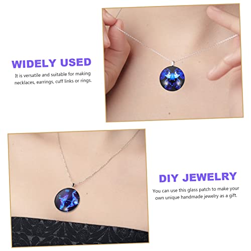 Didiseaon 500 Pcs Time Gem Patch Halloween Keychain Bracelet Stuff Necklace Beads Constellation Beads Gemstone Patches for DIY Bracelet Kits Gemstone Jewelry Patches Glass Gemstone Patches