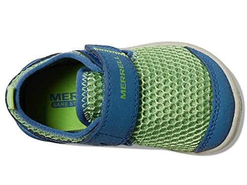 Merrell Unisex-Child Bare Steps H20 Water Shoe, Dark Blue/Green, 4 M US Unisex Little Kid