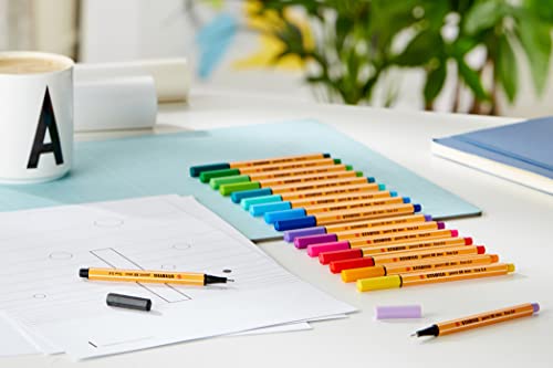 STABILO Fineliner point 88 MINI - Wallet of 18 - Assorted colors