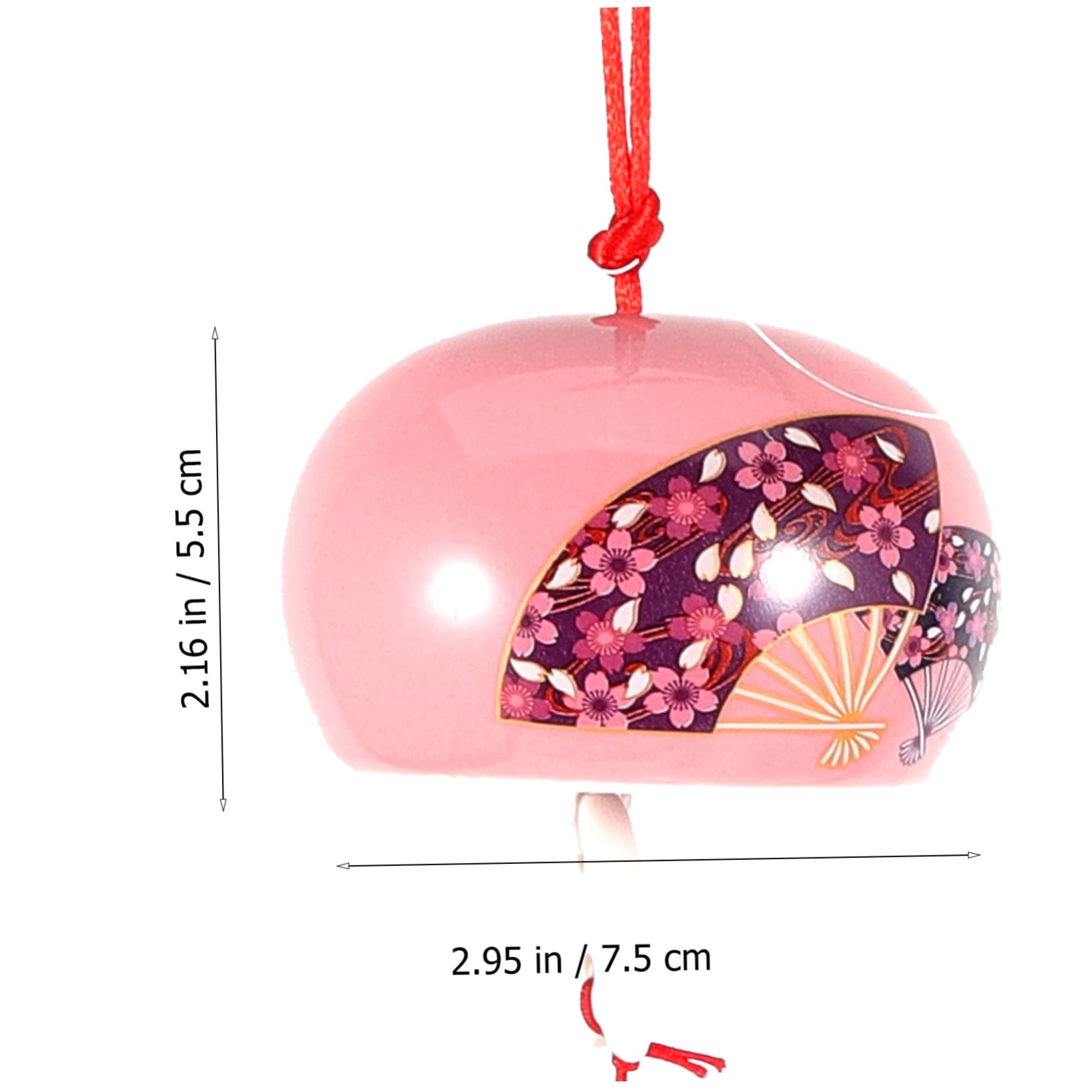 DOITOOL 2pcs Japanese Ceramic Wind Chimes Fengshui Wind Chimes Mount Fuji Wind Chime Japanese Wind Catcher Balcony Pendant Wind Bell Pendant Wind Chime Bell Manual F01 Accessories Ceramics