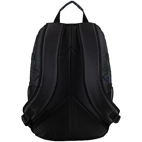 FUEL 18” Unisex Backpack Terra Sport Spacious Dual Compartment w/Laptop Sleeve and Bungee for Travel, College, Work - Neon Outline Camo