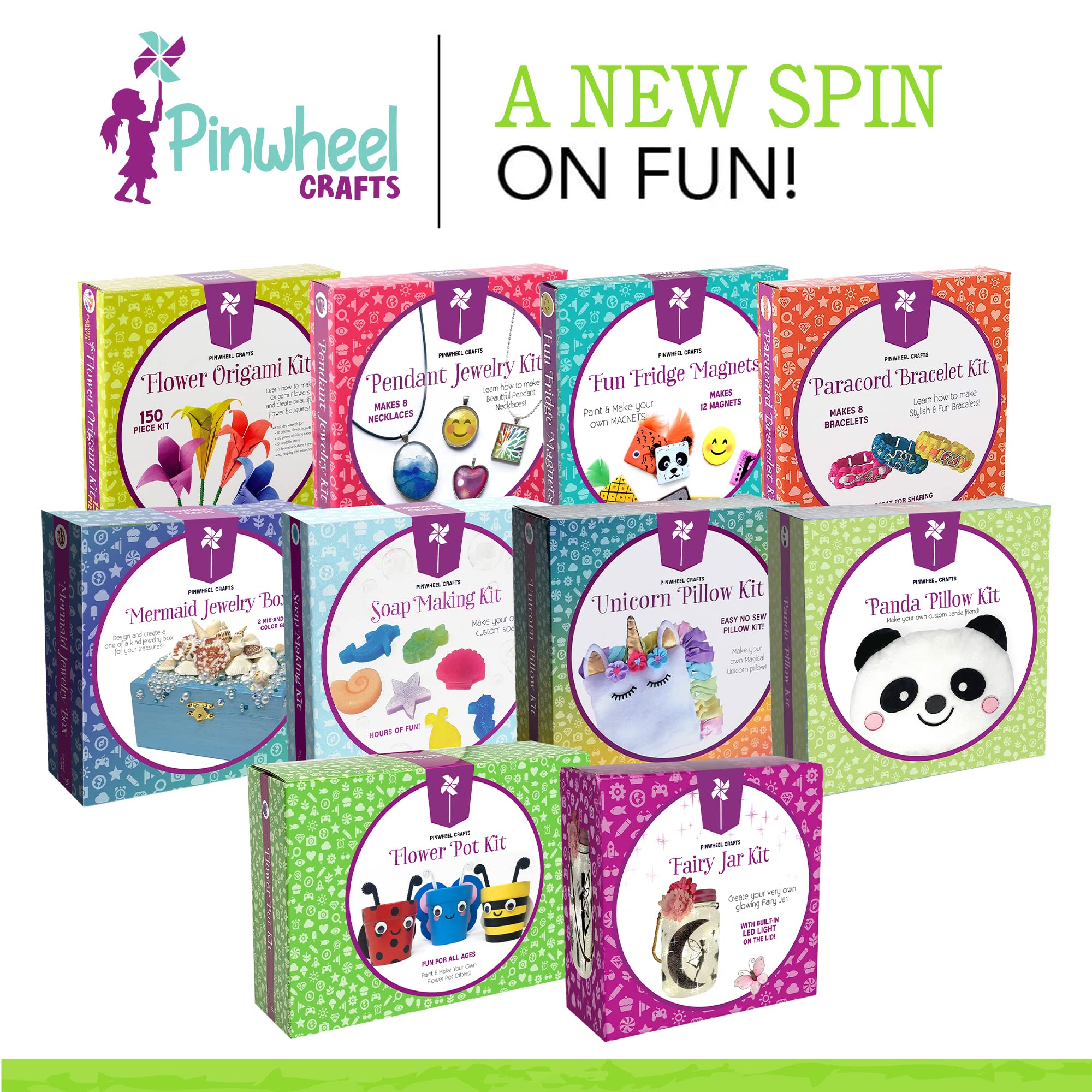 Pendant Jewelry Kit & Flower Pot Craft Kit Bundle - Fun DIY Arts and Crafts Project for Kids Ages 6 7 8 9 10 11 12 - Great Gifts for All Occasions