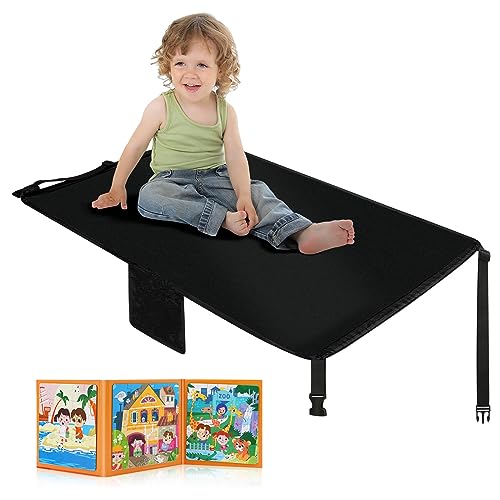 DINGET Toddler Airplane Bed - Airplane Seat Extender for Kids for Leg Rest & Lie Down Kids Airplane Travel Bed Essentials for Flying Sleeping