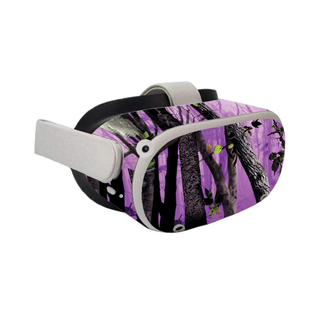 MightySkins Skin Compatible with Oculus Quest 2 - Purple Tree Camo | Protective, Durable, and Unique Vinyl Decal wrap Cover | Easy to Apply, Remove, and Change Styles | Made in The USA