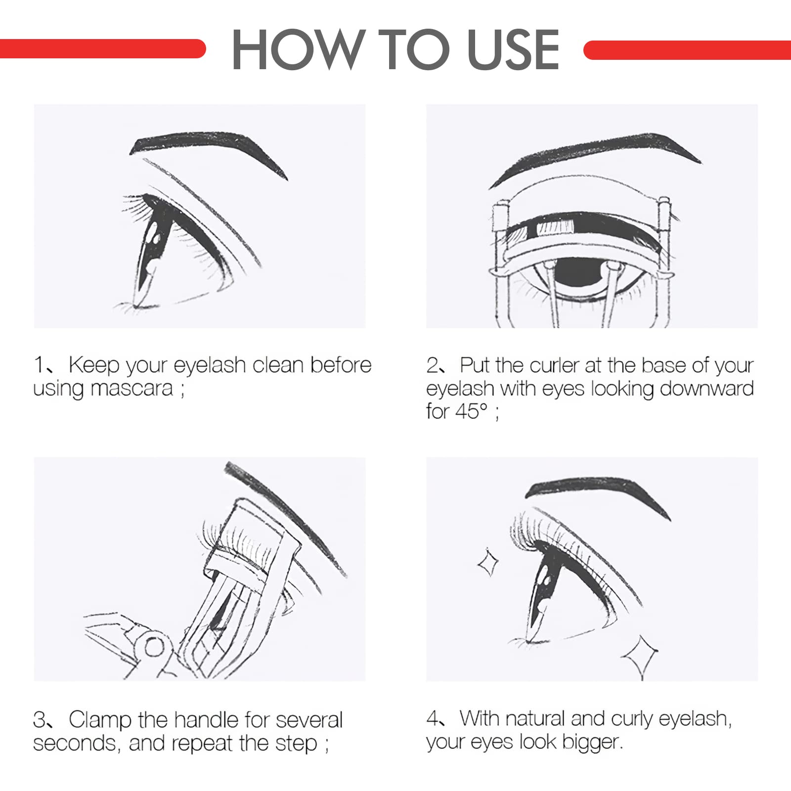 Eyelash Curler, GreenLife® Eyelash Curler with 6 Silicone Refill Pads Professional Makeup Tool Durable Lash Curler Fit Universal Eye Shapes Easily and Safely Get Long-Lasting Curl