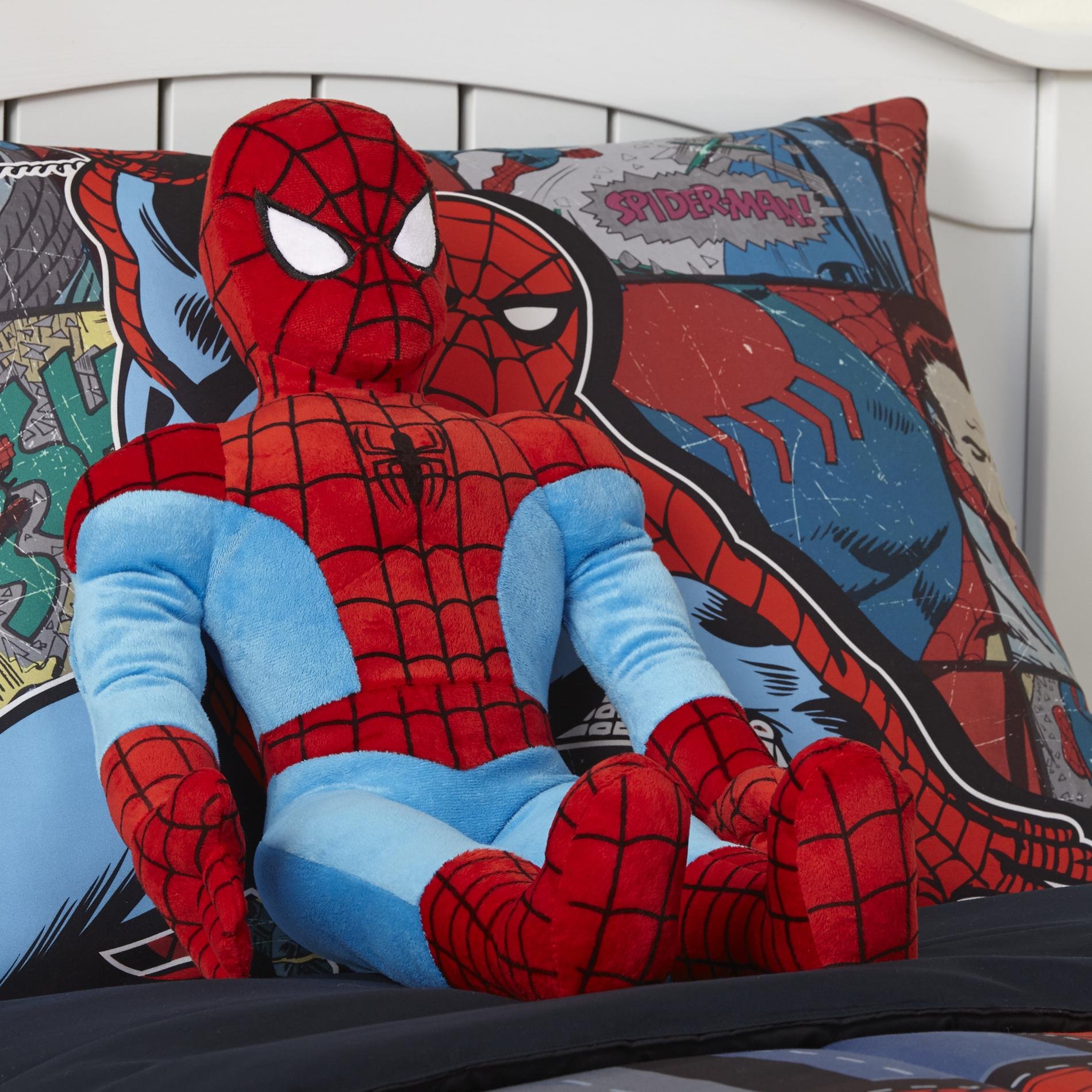 Jay Franco Marvel Ultimate 26" Pillowtime Pal, Blue, Avengers-Spiderman