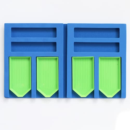 Diamond Painting Accessories Tray Organizer β pigpigboss Diamond Painting Storage Tray Multi-Boat Holder Tray Jar Containers for Diamond Painting Tools Kits Storage Containers for Rhinestones