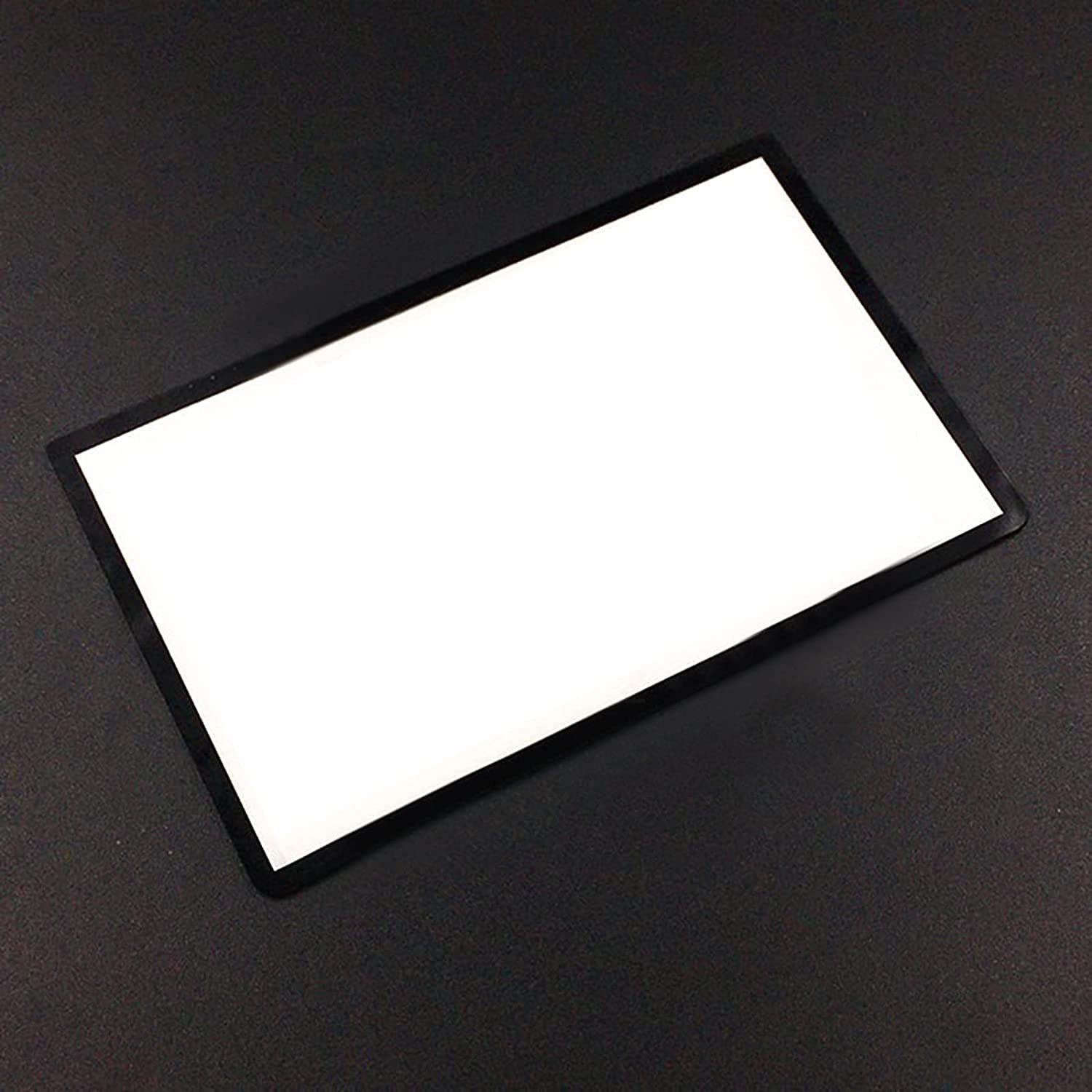 Replacement Glass Top Upper Screen Frame Lens Cover LCD Screen Protector With Adhesive For New 3DS XL LL 2015 Console Black
