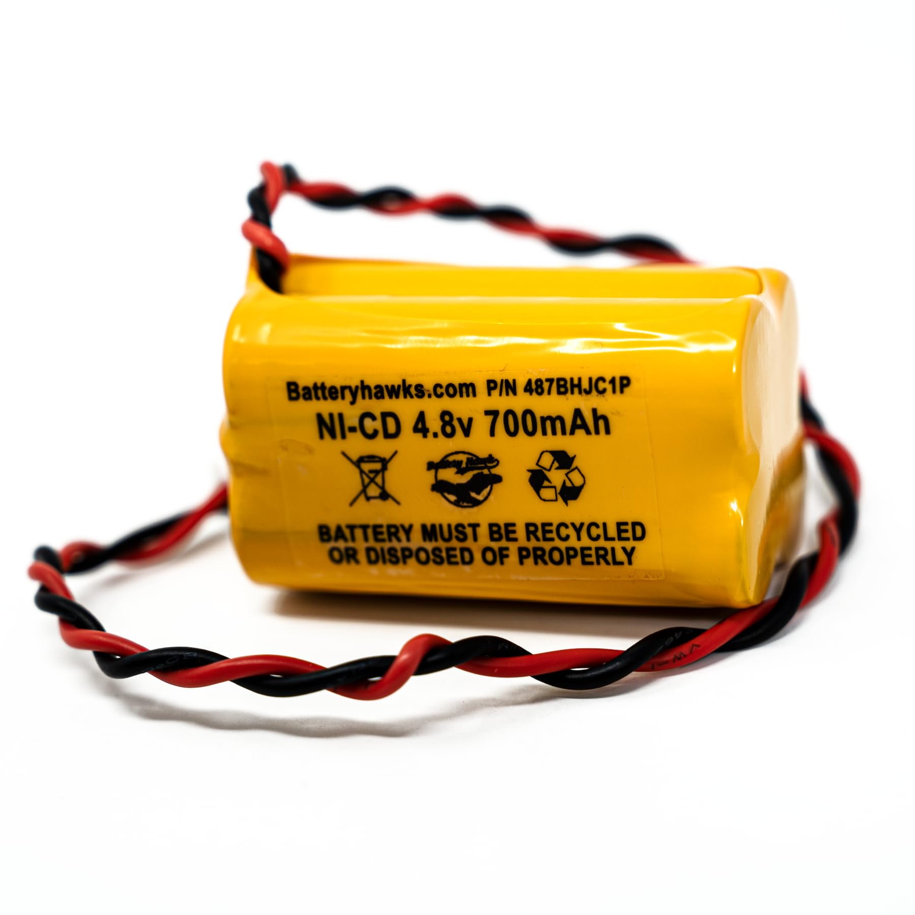 Battery Hawk (4 Pack) Ni-CD Unitech AA500MAH BL93NC487 DAA700MAH4.8V BST 4.8v 700mAh D-AA500mAh AA600mAh ELB-B006