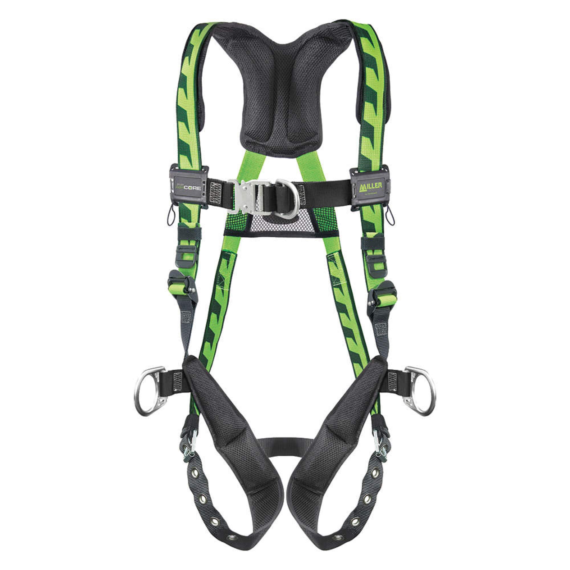 Full Body Harness, Grn, Unvrsl, TongueBuckl