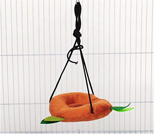 Hamiledyi Hamster Hammock Small Animals Hanging Warm Bed House Organic Natural Apple Wood Chewing Stick Rat Cage Nest Accessories Toy Hanging Tunnel and Swing for Sugar Glider Squirrel