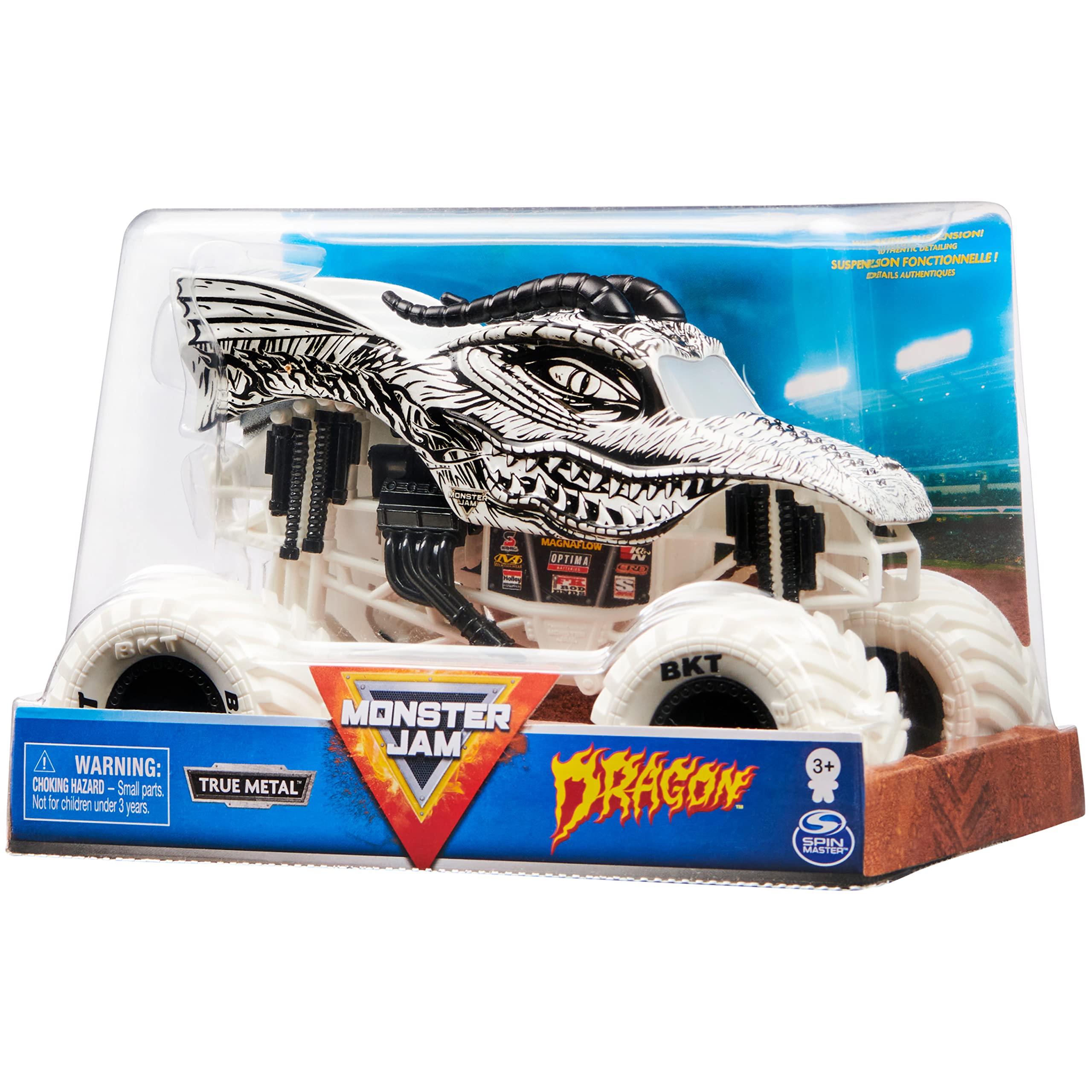 Monster Jam, Official Dragon Monster Truck, Collector Die-Cast Vehicle, 1:24 Scale