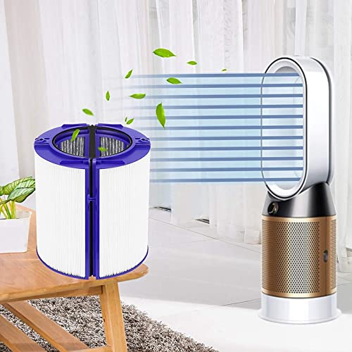 Replacement Hepa Filter Compatible with Dyson PH01 PH02 HP06 TP06 HP07 TP07 HP09 TP09 Air Purifier,True HEPA+Carbon Filter Set(2 in 1) for Dyson Pure Cool Hot Air Purifier,Compare to Part 970341-011