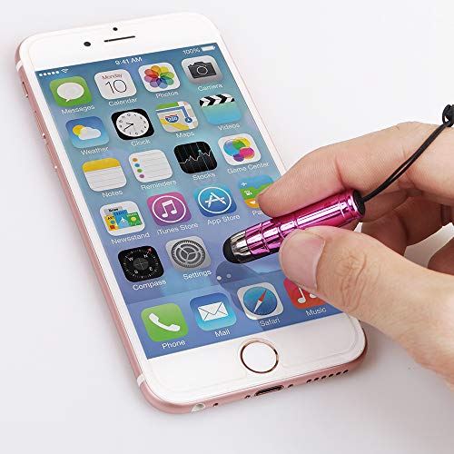 homEdge Universal Stylus Pen in Bulk, Set of 20 Packs Portable Stylus Pens with 3.5mm Jack, Compatible with All Device with Capacitive Touch Screen โ 10 Color