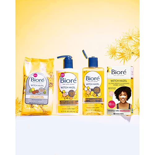 Bioré Witch Hazel Pore Clarifying Toner, with 2% Salicylic Acid for Acne Clearing and Balanced Skin Purification, 8 Ounce (HSA/FSA Approved)