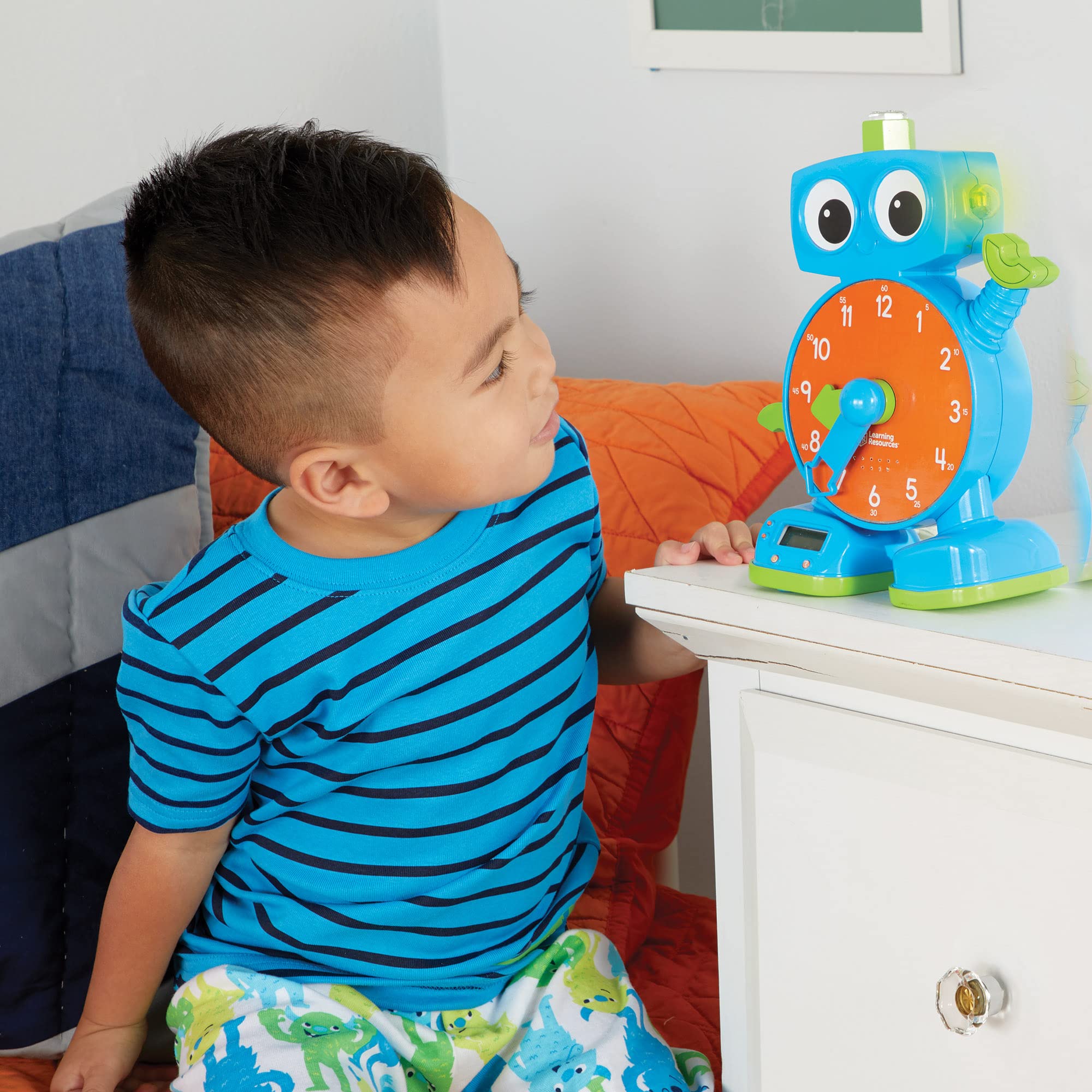 Learning Resources Tock The Learning Clock - 1 Piece, Ages 3+ Educational Talking & Teaching Clock, Toy Clock for Toddlers, Educational Toys for Kids