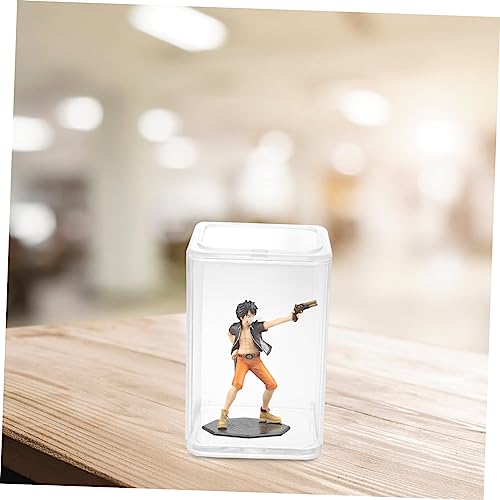Cabilock 12 Pcs Storage Case Figure Model Display Case Dustproof Case Multi-Function Display Figure Model Showing Case Crafts Toy Child