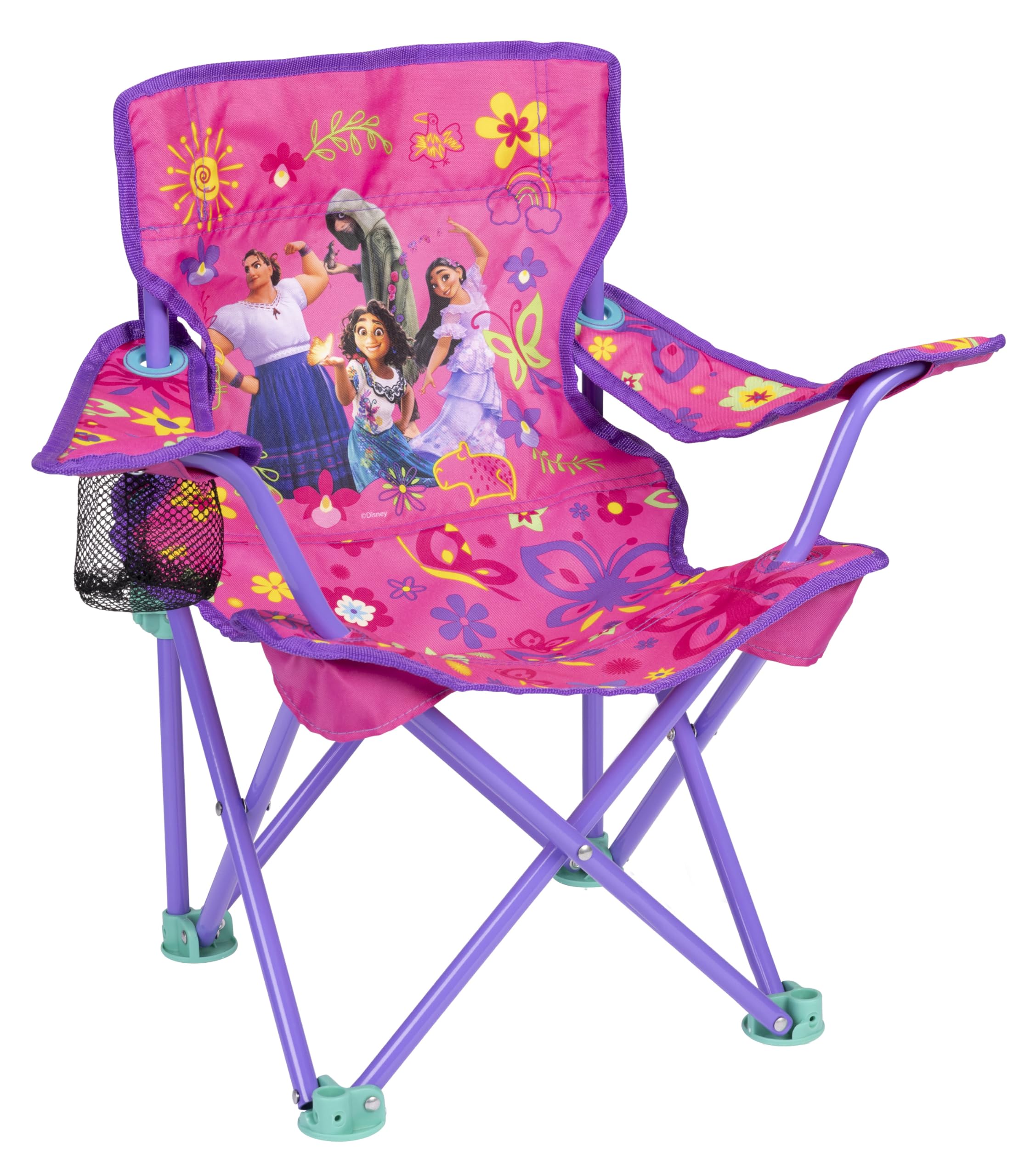 Disney's Encanto Kids Chair Foldable for Camping, Sports or Patio with Carry Bag, Toddlers 24M+