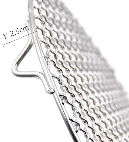 Comicfs Steaming Racks Dia 11.6" Round Barbecue Grids Cross Wire Footed Steaming Stainless Steel Cooling Rack with Legs Multi-Purpose Grill Rack for Airfryer Instant Pot/Pressure Cooker (29.5cm/11.6")