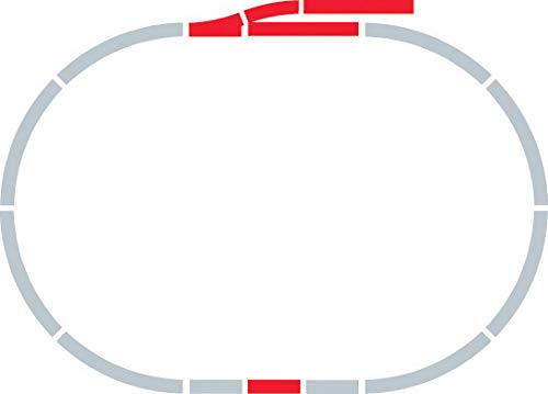 Hornby Hobby Train Tracks - R8221 Extension Pack A Track Pieces - Small Scale Model Accessories for Train, Electric Railroad Supplies with HO/OO Gauge Compatibility, Straight/Curved Tracks
