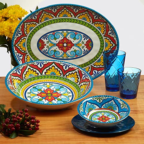 Certified International Seville 22 oz. Melamine All Purpose Bowl, Set of 6, Multicolor