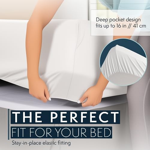 Cotton California King Size Sheets, 4 Piece Set, Deep Pocket up to 16", Sheet & Pillowcase, Hotel Bed Sheet, Breathable & Cooling, Wrinkle Free, Extra Soft, Easy Fit(Striped,Burgundy,California King)