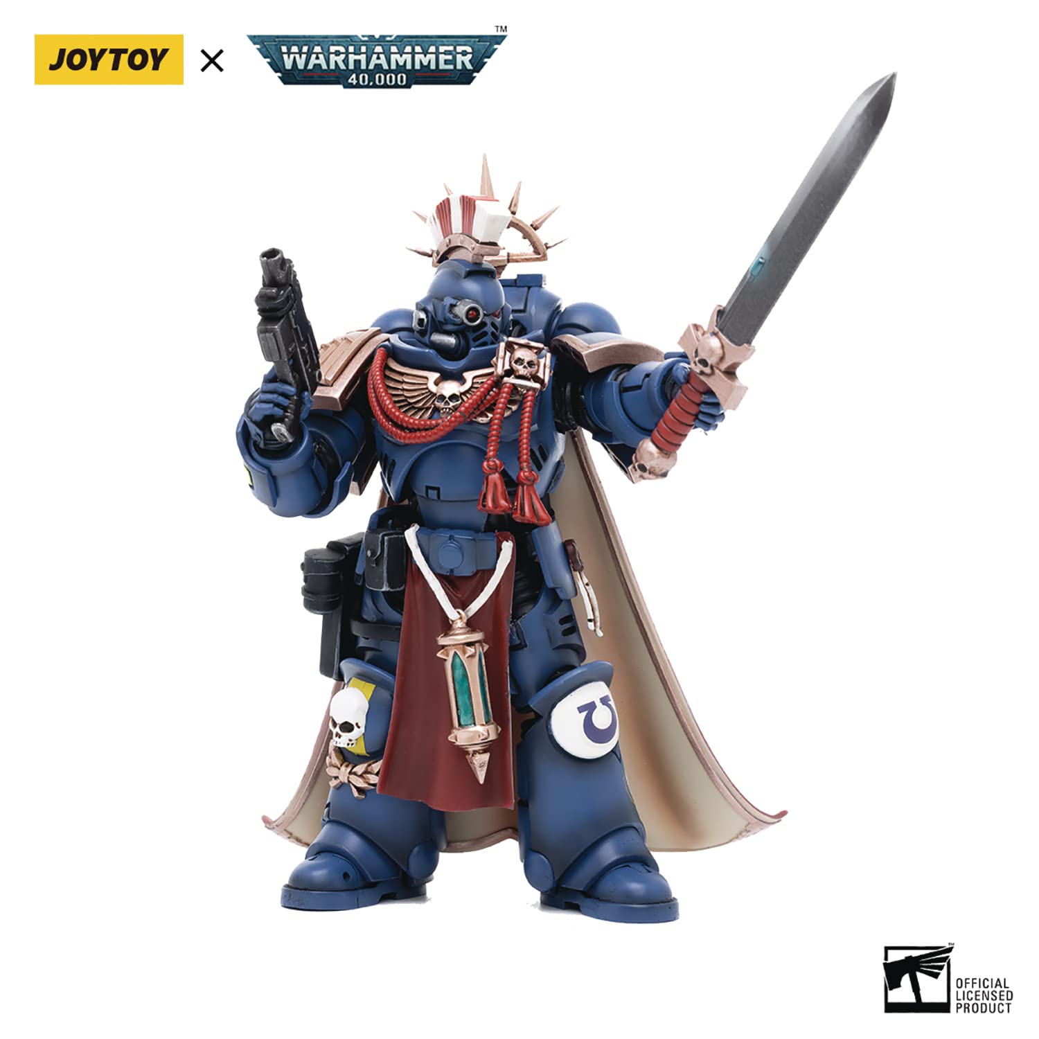 BLOOMAGE JOYTOY (BEIJING) TECH Warhammer 40K: Ultramarines Primaris Captain Sidonicus 1:18 Scale Action Figure