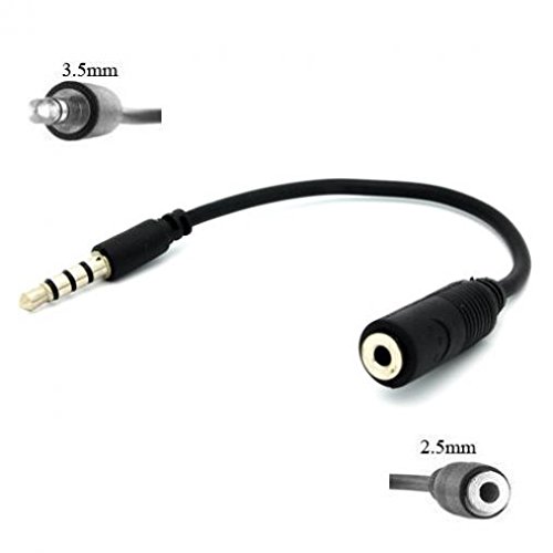 Headphone Adapter 2.5mm to 3.5mm Earphone Jack Converter Earbud Compatible with Samsung Galaxy A11 - Galaxy A12 5G - Galaxy A13 5G - Galaxy A20 - Galaxy A21