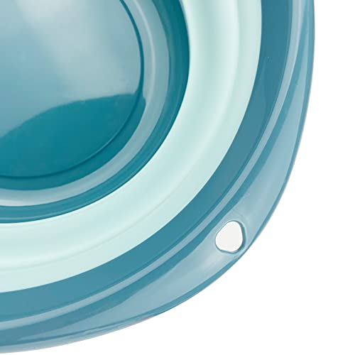 CARTINTS 10.2inch Collapsible Wash Basin, Camping Foldable Dish Tub for Kitchen,RV and Camping, Space Saving Plastic Wash Tub, 1PCS, Blue