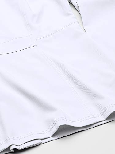 Dickies Xtreme Stretch Women Warm Up Scrubs Jacket Snap Front 82310, L, White