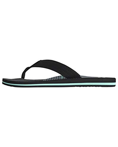 Billabong Men's All Day Theme Flip Flops, Black Charcoal 18, 6.5